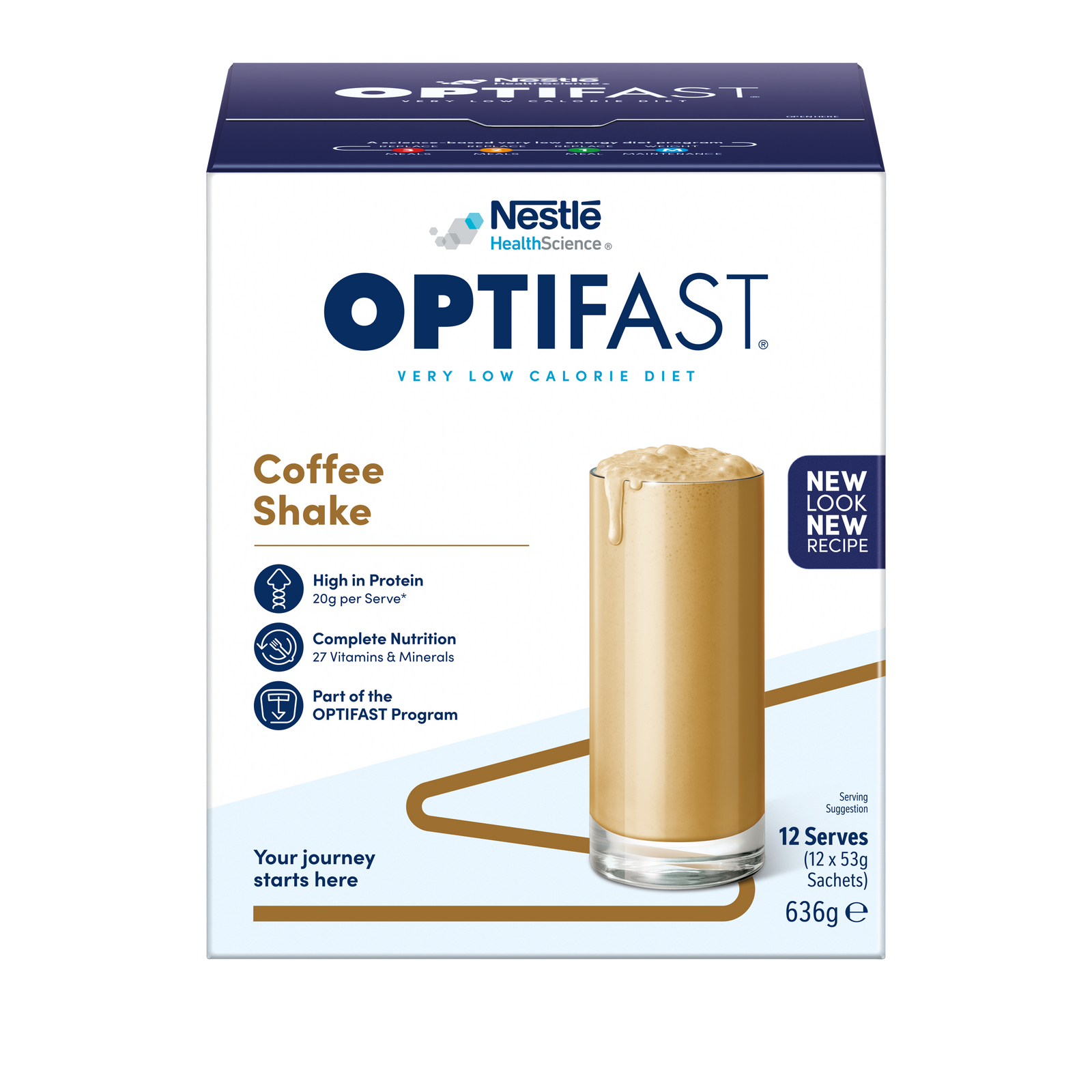 OPTIFAST® 瘦身代餐 (咖啡味) 12 x 53克 – NESTLÉ HK eShop